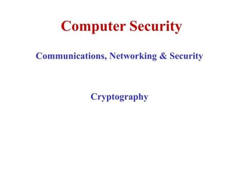 Introduction To Cryptography Pptx