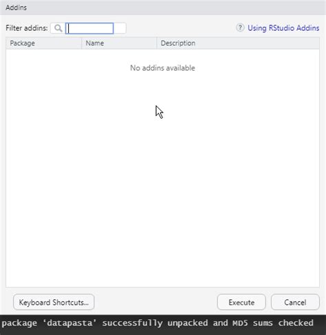 R Rstudio No Addins Found Despite Addins Installed Stack Overflow