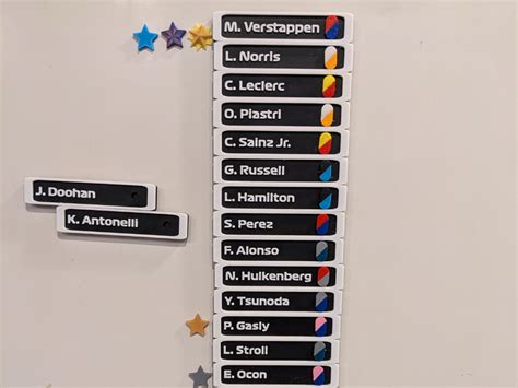 F1 Driver Grid Magnetic By Britta1988 Makerworld Download Free 3d Models