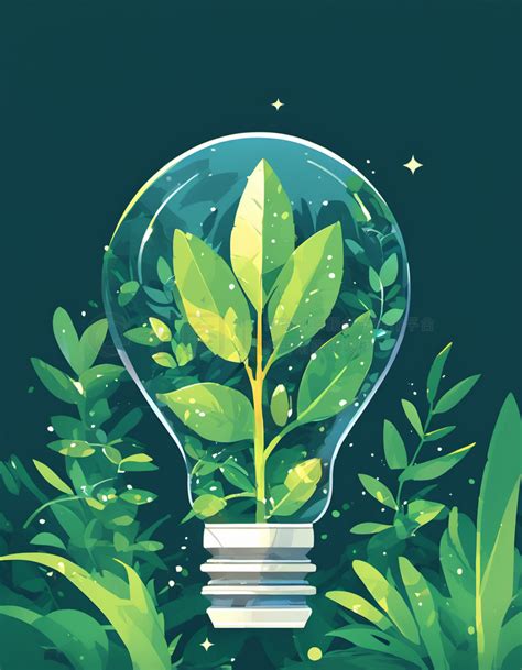插画ai数字艺术 亚洲熄灯日灯泡形状和绿叶的创意设计的插画 Ai平面元素免费下载png格式2688像素编号70721159 千图网