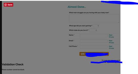 Javascript Validation Error Makes It Impossible To Interact With The Page Stack Overflow