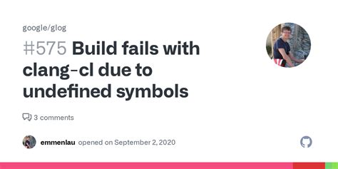 Build Fails With Clang Cl Due To Undefined Symbols · Issue 575