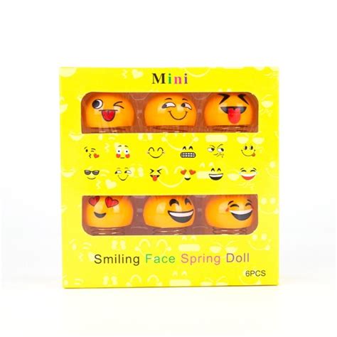 Jual Spring Doll 6pcs 07030244 Spring Doll Emoji Emoticon Spring Dolls Mini Spring Doll