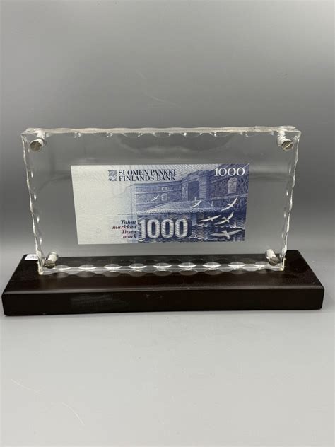 Seteli 1000 Markkaa 1986 Chydenius Vitriinissä Gallerytarvainen