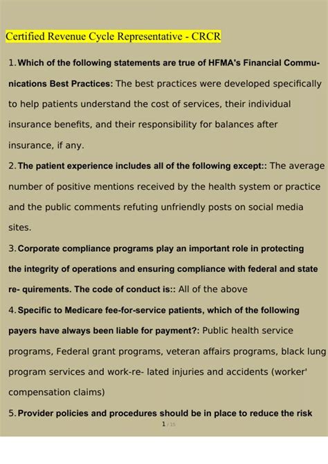 Crcr Certification Exam Bundled Crcr Test Crcr Practice Exam Questions With 100 Correct