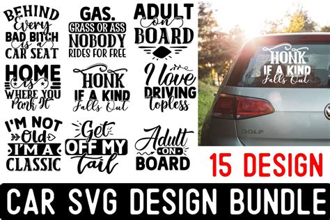 Car Stickers Svg Design Bundle Graphic By Svg Print Design · Creative