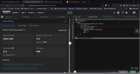 Dsa Geeksforgeeks Problemsolving Codingjourney Consistencyiskey