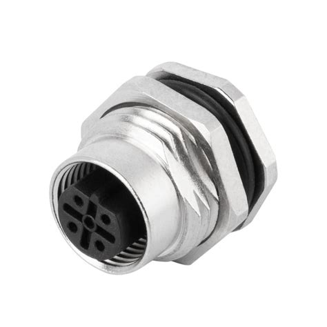 ขั้วต่อ Pcb ขั้วรับติดแผงด้านหลังแบบตัวผู้ M12 B Code M16 1 5 Amissiontech Co Ltd Amsone