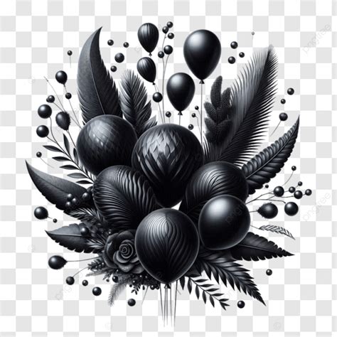 세련된 검은색 풍선 풍선 검은 풍선 검은색 Png 일러스트 및 이미지 에 대한 무료 다운로드 Pngtree