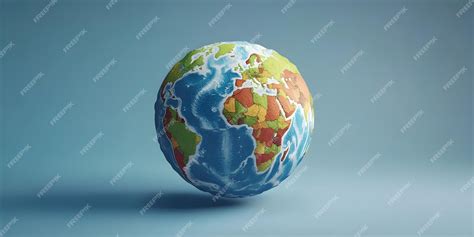 Animated Globe Spinning With Highlighted Countries Premium Ai Generated Image