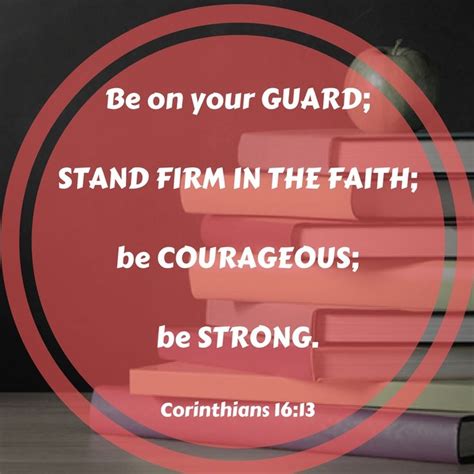 Stay Strong And Courageous