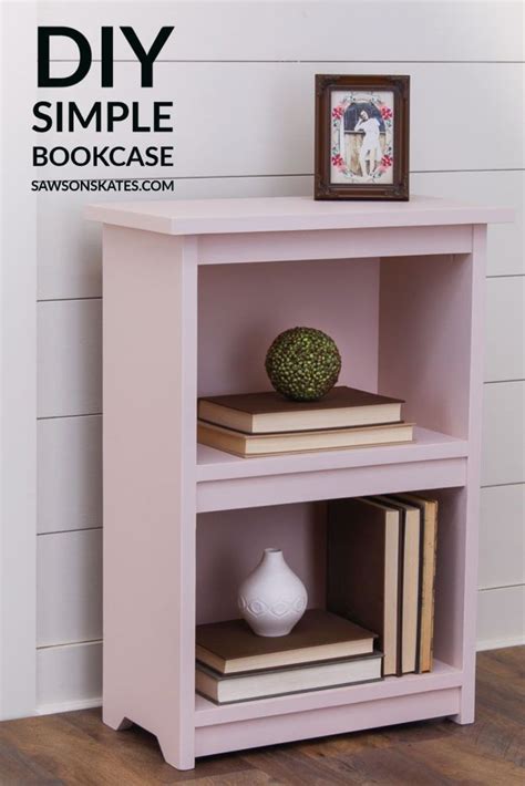 How To Build A Small DIY Bookshelf Simple Easy Saws On Skates Bookshelves Diy Diy