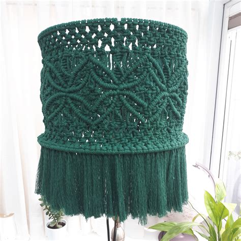 Macrame Lampshade PDF Pattern Macrame Lampshade Tutorial PDF Etsy