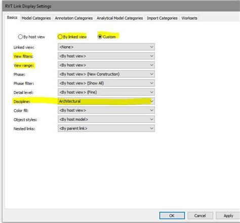Solved Editing Linked Architecture Model Visibility Autodesk Community