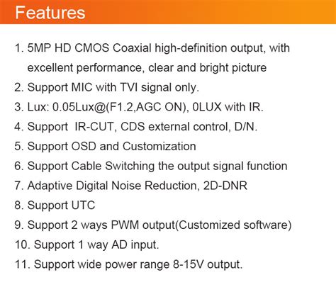 5mp Ahd Board Cctv Camera Pcb Board High Quality Camera Module Customized Utc Osd Menu Tvi In