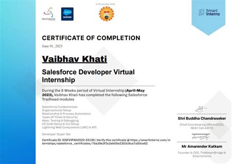 Vaibhav Khati On Linkedin Opportunity Intern Respect Salesforce