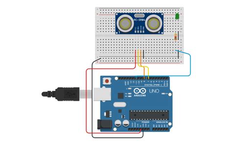 Circuit Design Prender Led Con Sensor Tinkercad