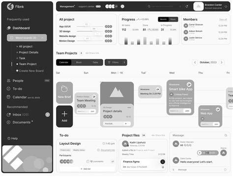 Project Management Dashboard Ui Design Behance
