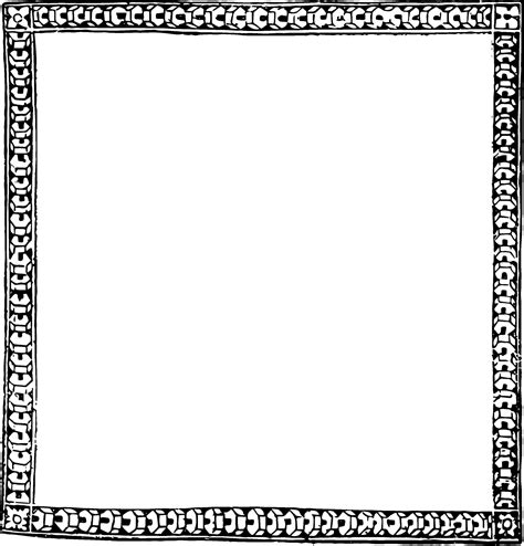 Decorative Border Have Old Pattern And Very Simple Design Vintage Engraving Vector