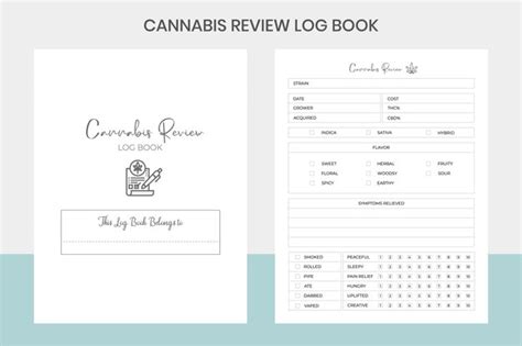 Premium Vector Cannabis Review Log Book Kdp Interior
