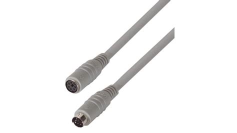 Dk226mf 6 L Com Male 6 Pin Header To Female 6 Pin Header Grey Din Cable 6ft Rs