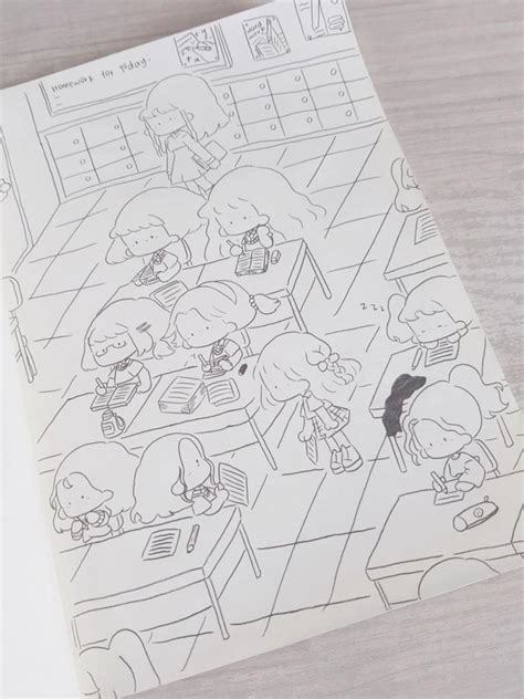 教室正面简笔画场景图片简单又好看（汇总10张） 简笔画图片大全