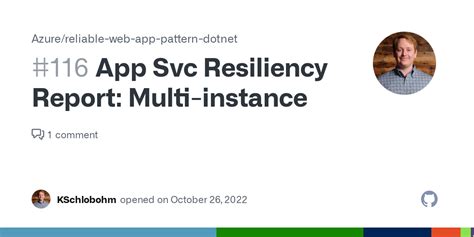 app svc resiliency report multi instance · issue 116 · azure reliable web app pattern dotnet