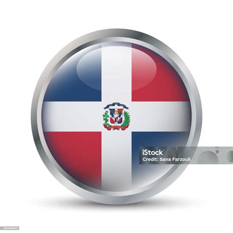 도미니카 공화국 국기 3d 배지 일러스트 0명에 대한 스톡 벡터 아트 및 기타 이미지 0명 3차원 형태 공단 Istock