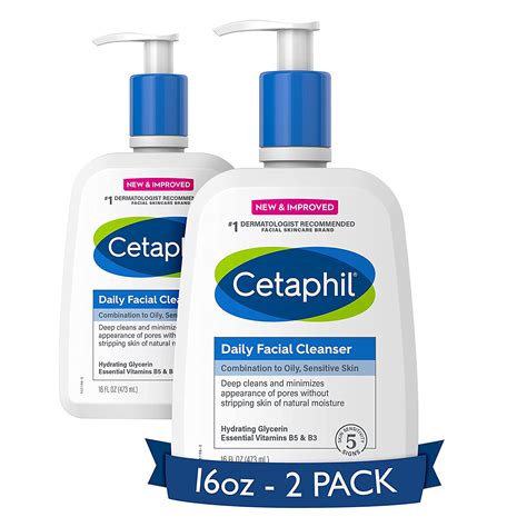 Face Wash By Cetaphil Daily Facial Cleanser For Sensitive Combination