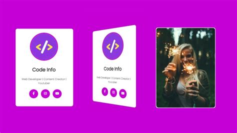 How To Make 3d Flip Card With Html And Css Easy Steps By Code Info