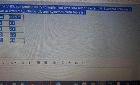 The Vhdl Component Utility To Implement Systema Out