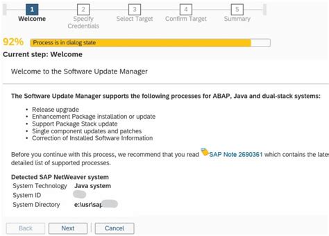 How To Perform Sap Nw Java System Support Package Stack Update Using Sum