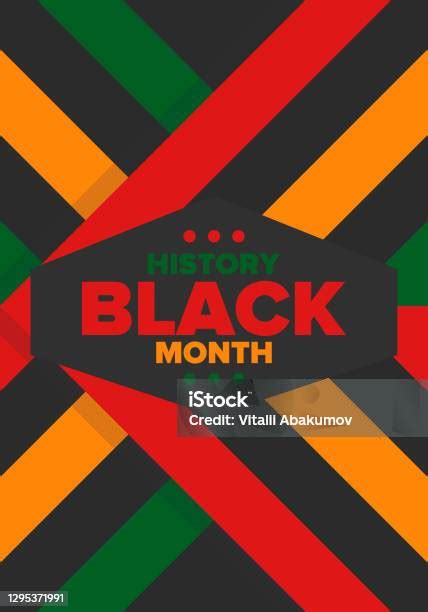 흑인 역사의 달 아프리카 계 미국인 역사 매년 축하합니다 2 월에 미국과 캐나다에서 영국에서 10 월에 포스터 카드 배너 배경