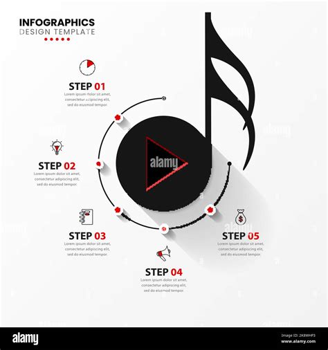 Infographic Design Template Creative Concept With 5 Steps Can Be Used For Workflow Layout