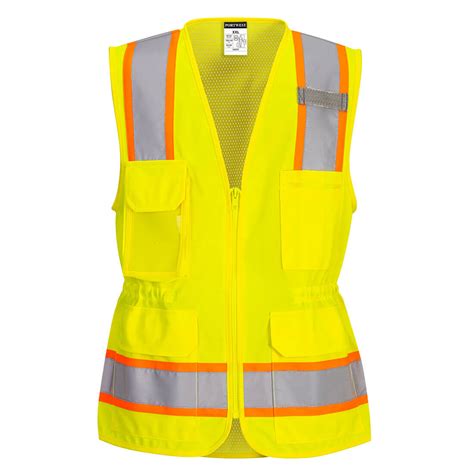 Buy Womens Hi Vis Contrast Tape Vest Portwest Online At Best Price Ca