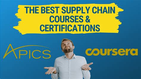 Best Supply Chain Courses And Certifications In 2025