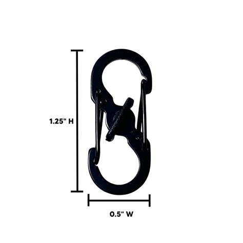 Black Locking S Biner 3 Pack Grayandhound