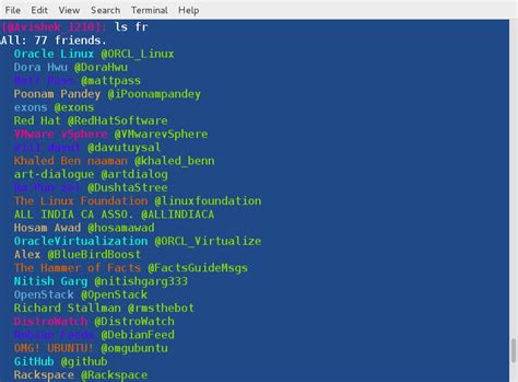Rainbow Stream An Advanced Command Line Twitter Client For Linux