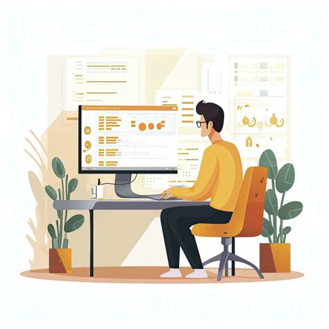 Ai Generated Minimalist Ui Illustration Of A Programmer Debugging Code