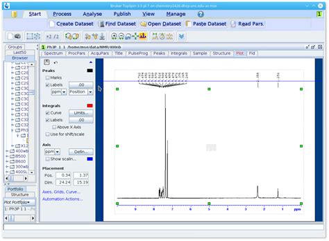 Publication Quality PDFs Of NMR Spectra With TopSpin And