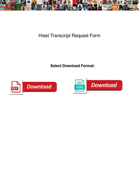Fillable Online Hiset Transcript Request Form Hiset Transcript Request Form Republic Fax Email