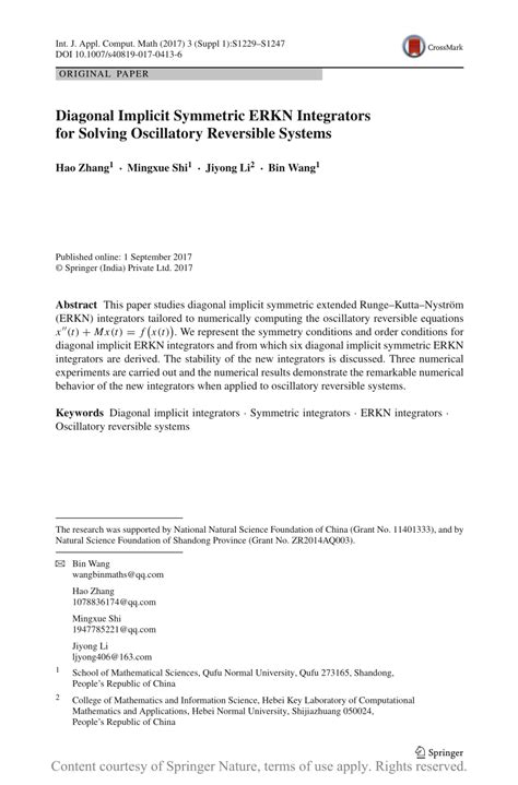 Diagonal Implicit Symmetric Erkn Integrators For Solving Oscillatory