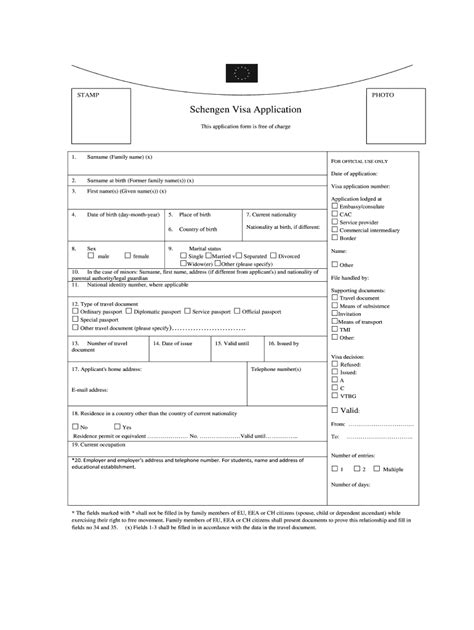 Za Gsa Schengen Visa Application Form Fill Online Printable