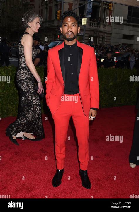 Miguel Attending The Metropolitan Museum Of Art Met Gala In New York