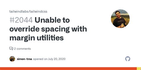 unable to override spacing with margin utilities · issue 2044