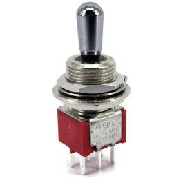 Mini Toggle Switch 1M Series DPDT On On On Large Handle
