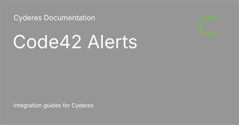 Code42 Alerts Cyderes Documentation