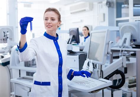 Premium Photo I Need This Psa Test Conducted By Gorgeous Blond Female Lab Assistant Who