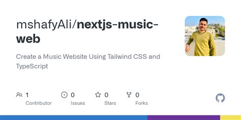 github mshafyali nextjs music web create a music website using tailwind css and typescript