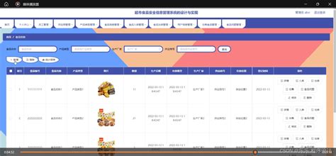Ssmphpnodepython超市食品安全信息管理系统的设计与实现food Management System Php